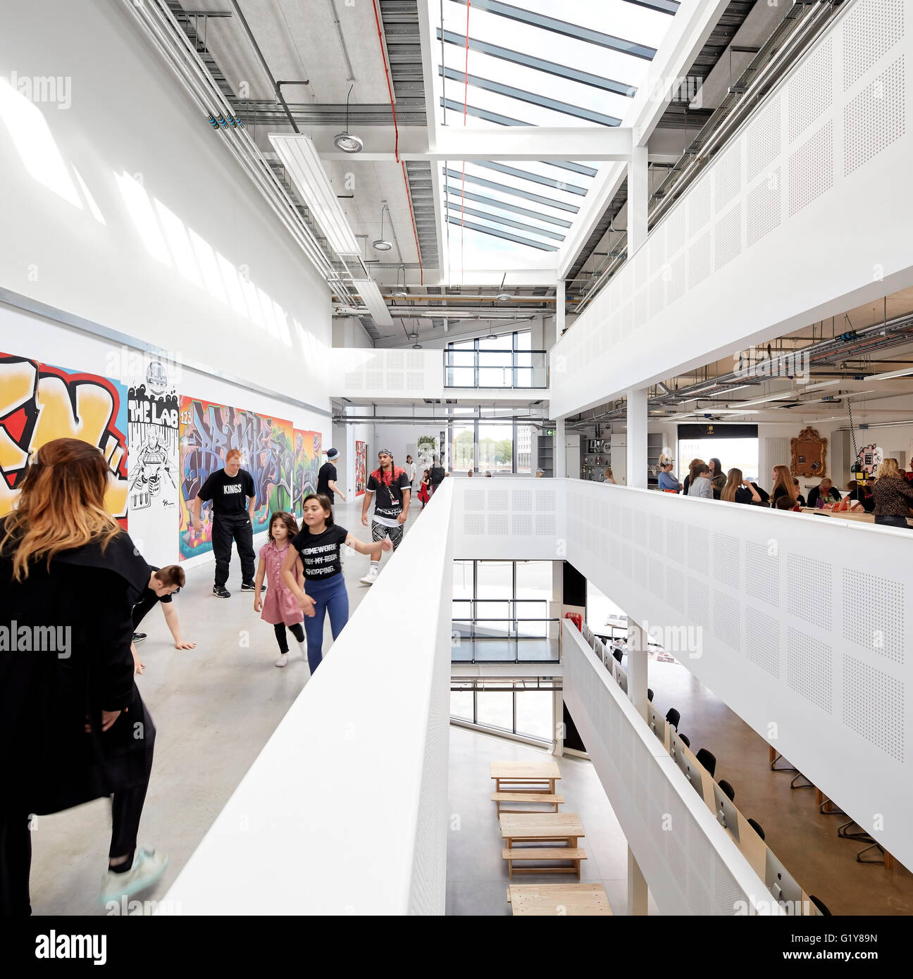 2nd floor circulation space and double-height volume. Plymouth Creative ...