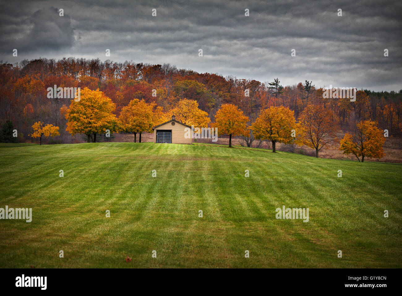 Open field stable hi-res stock photography and images - Alamy