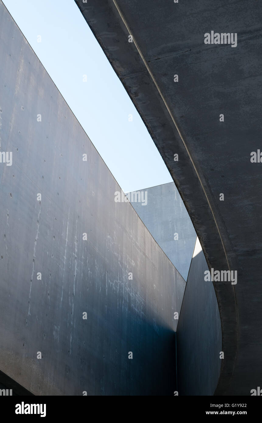 Concrete abstract structure with sky background Stock Photo - Alamy