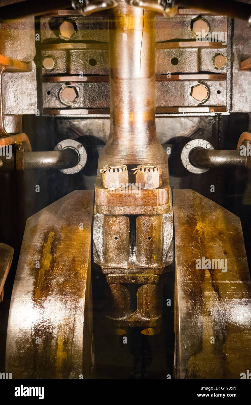 Old power plant piston detail Stock Photo - Alamy