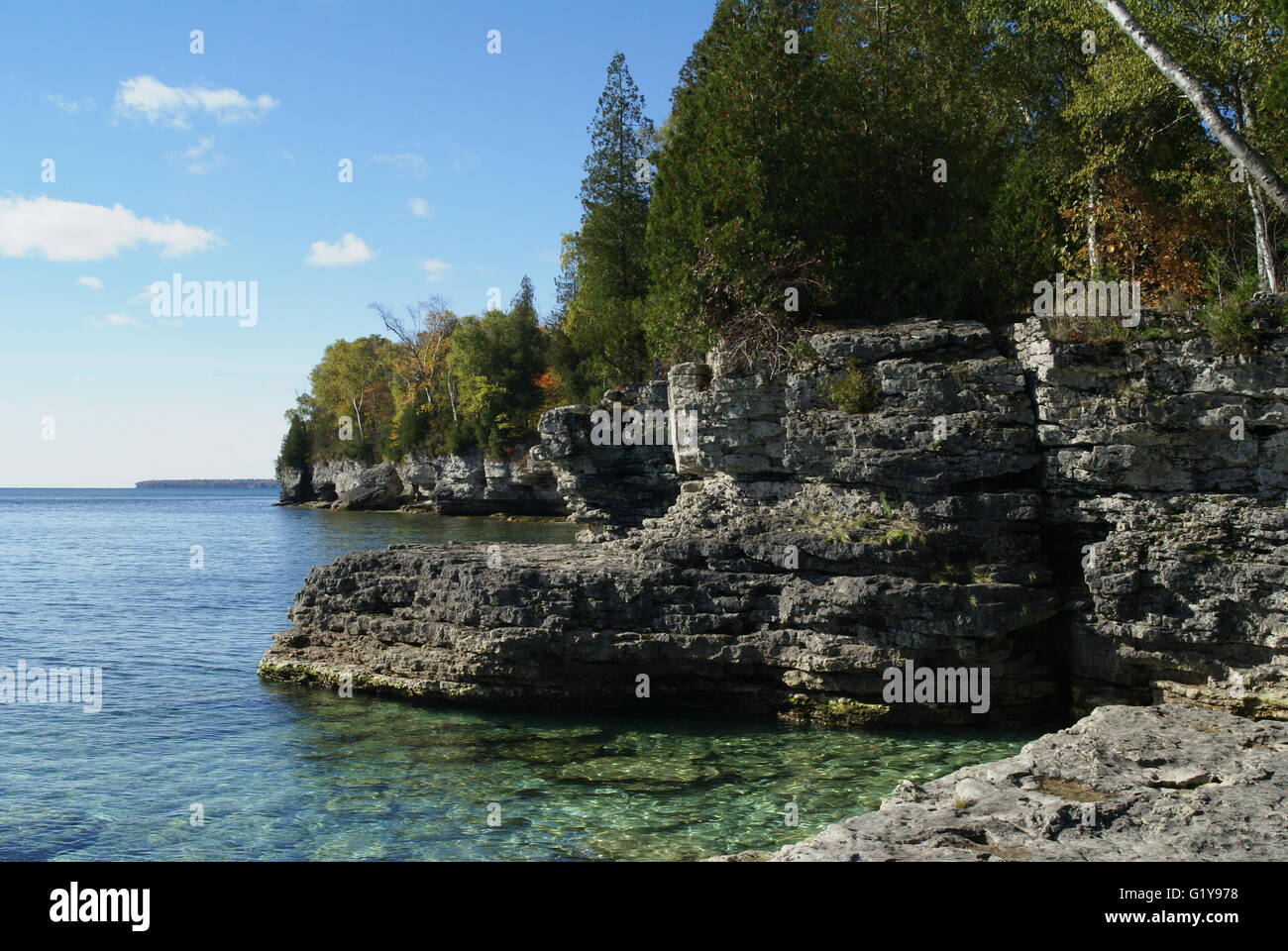 Cave point park door county hi-res stock photography and images - Alamy