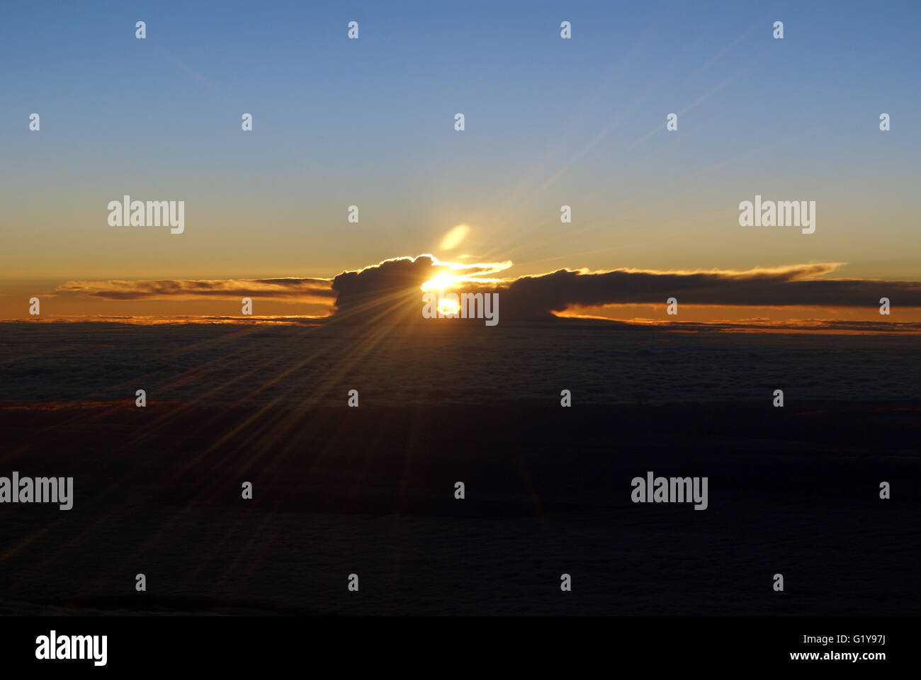 High Altitude Sunset Stock Photo - Alamy