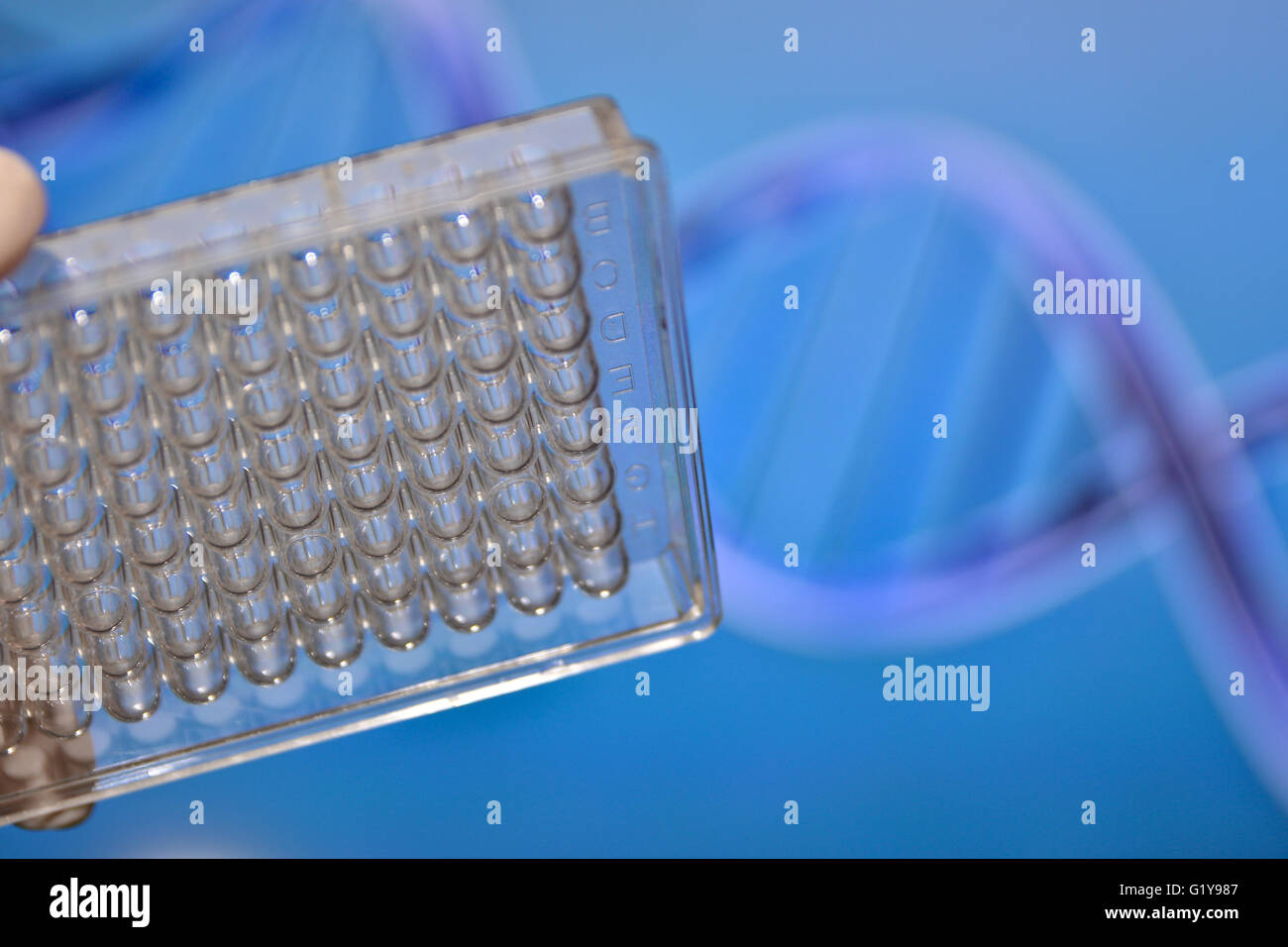 DNA testing in genetic laboratories. Biological scientific equipment ...