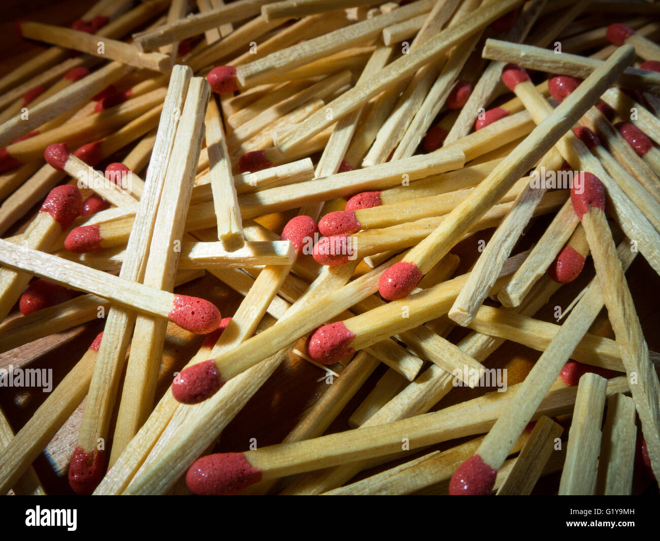 Stack of Matches Stock Photo - Alamy