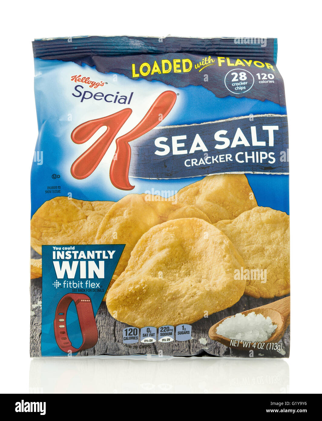 Winneconne, WI - 19 May 2016: Bag of Kellogg's special K crackers on an ...