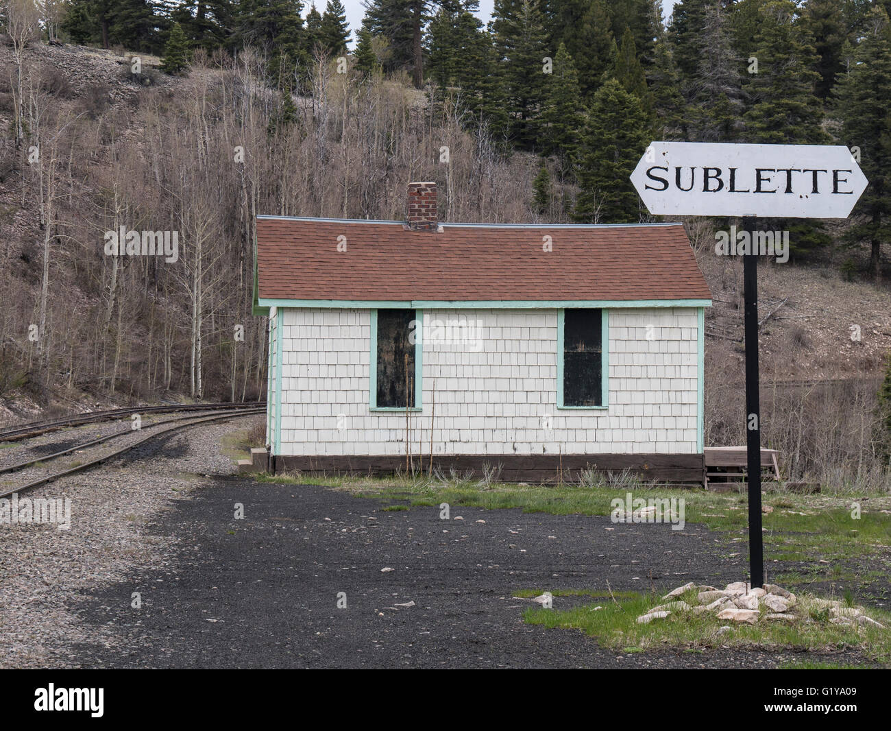 Sublette siding, Cumbres & Toltec Scenic Railroad, between Chama, New ...