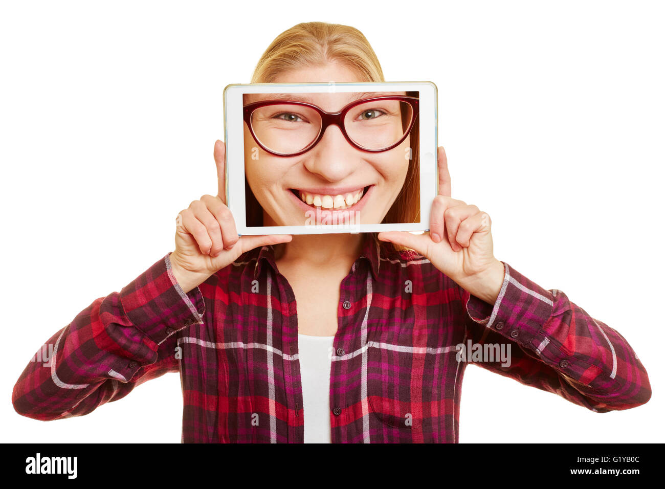 Digital woman’s face hi-res stock photography and images - Alamy