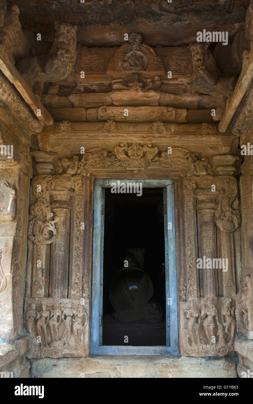 The dvara-bandha with sala-sikhara,Papanatha temple, Pattadakal temple ...