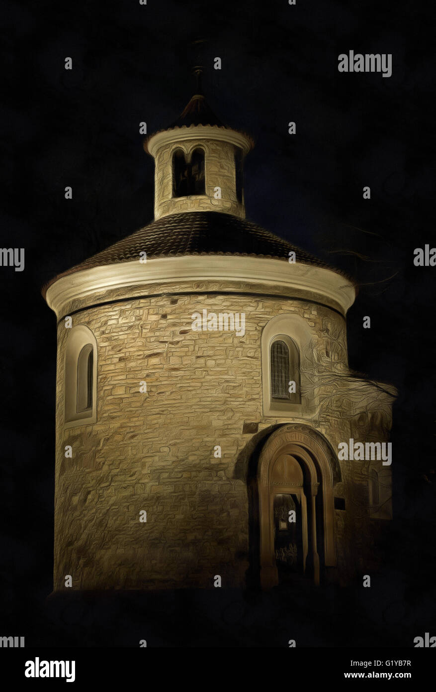 Romanesque rotunda of st martin hi-res stock photography and images - Alamy