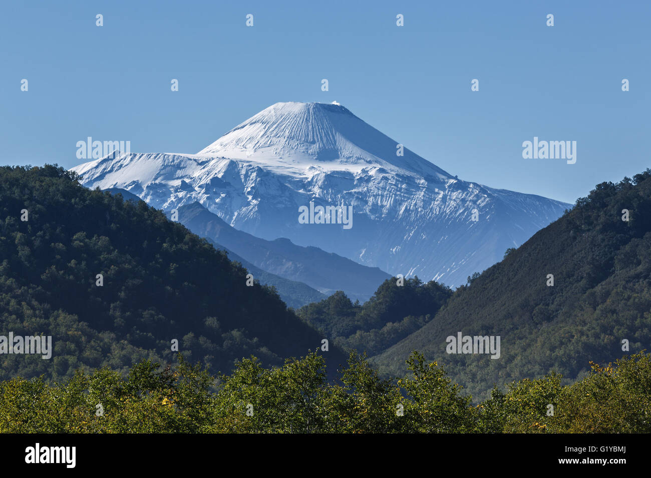 Nature of Kamchatka Peninsula: beautiful summer landscape - view on ...