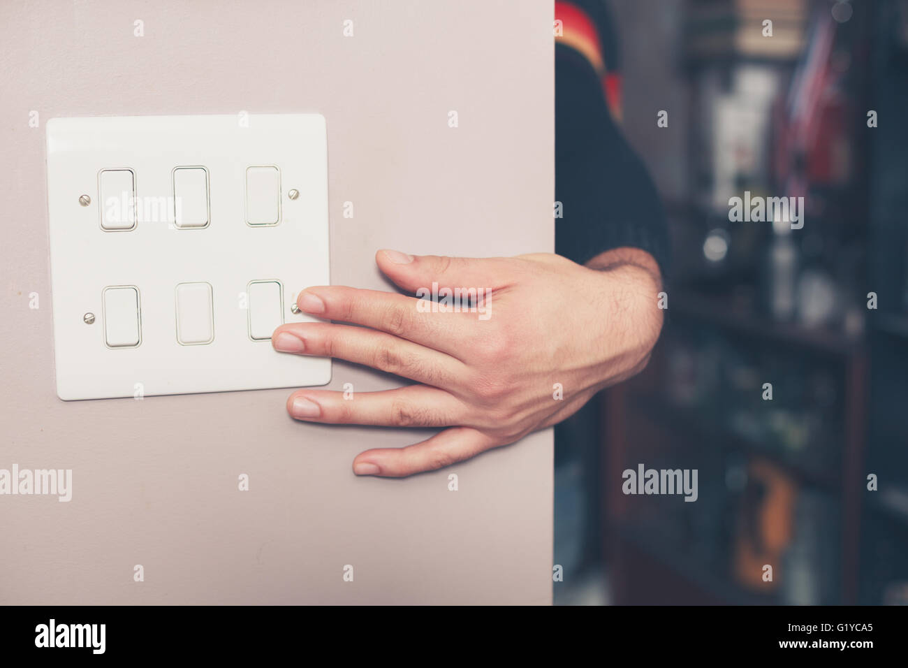 Electricity switch home hi-res stock photography and images - Alamy