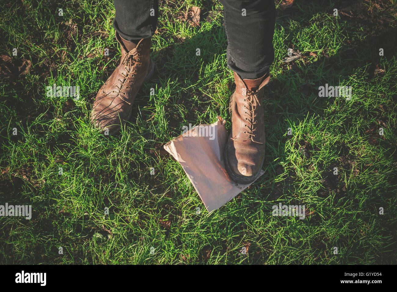 Stomping foot hi-res stock photography and images - Alamy