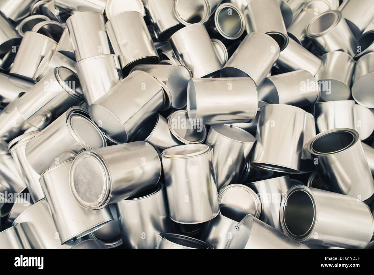 Metal Tin cans Stock Photo - Alamy