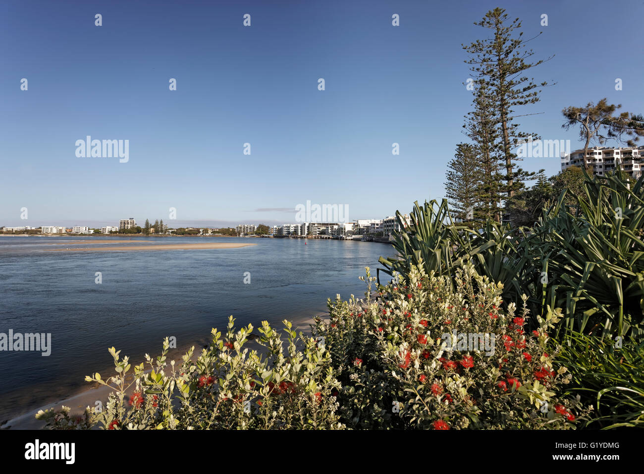 Bay Caloundra Park, Queensland, Australia Stock Photo - Alamy