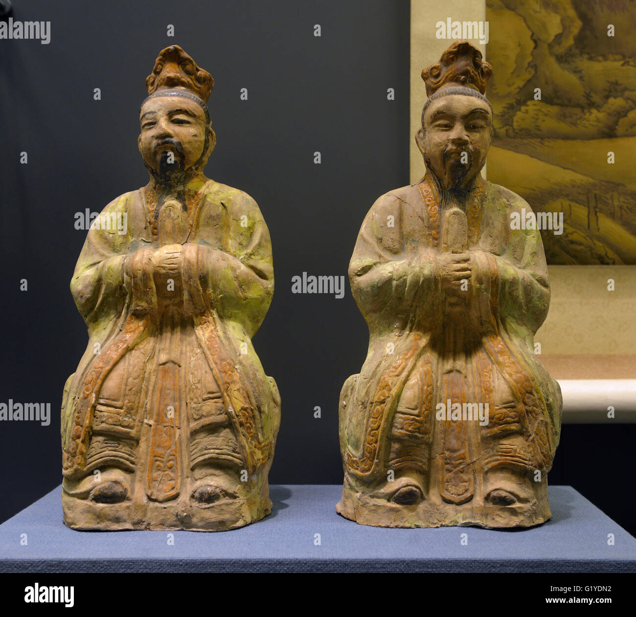 Pottery Taoist priest figure. Yuan Dynasty. Capital Museum, Beijing ...