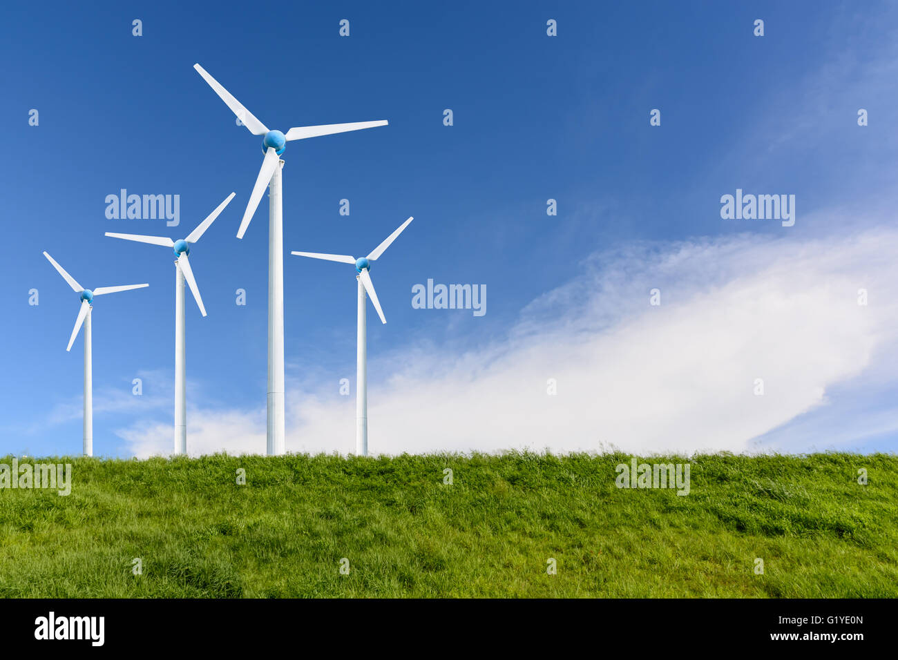 Wind turbines generating electricity thailand hi-res stock photography ...