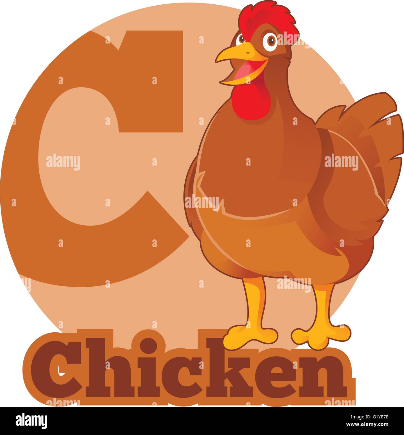 ABC Cartoon Chicken Stock Vector Image & Art - Alamy