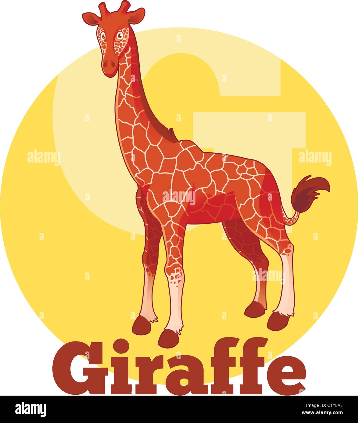 ABC Cartoon Giraffe Stock Vector Image & Art - Alamy