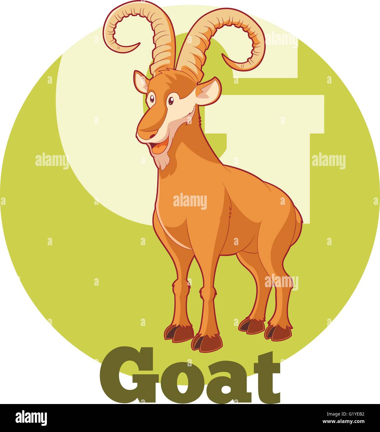 ABC Cartoon Goat Stock Vector Image & Art - Alamy