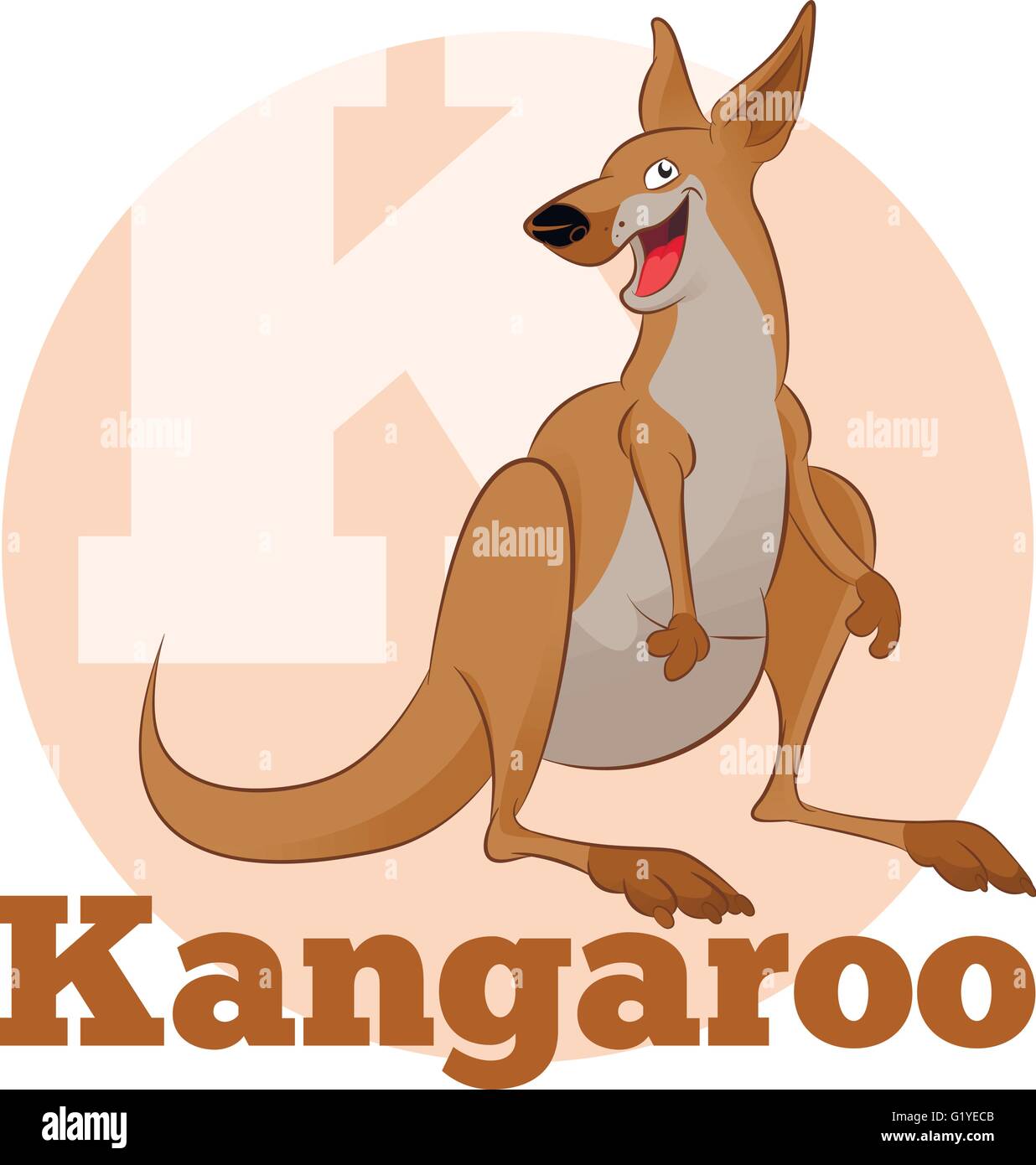 ABC Cartoon Kangoroo Stock Vector Image & Art - Alamy