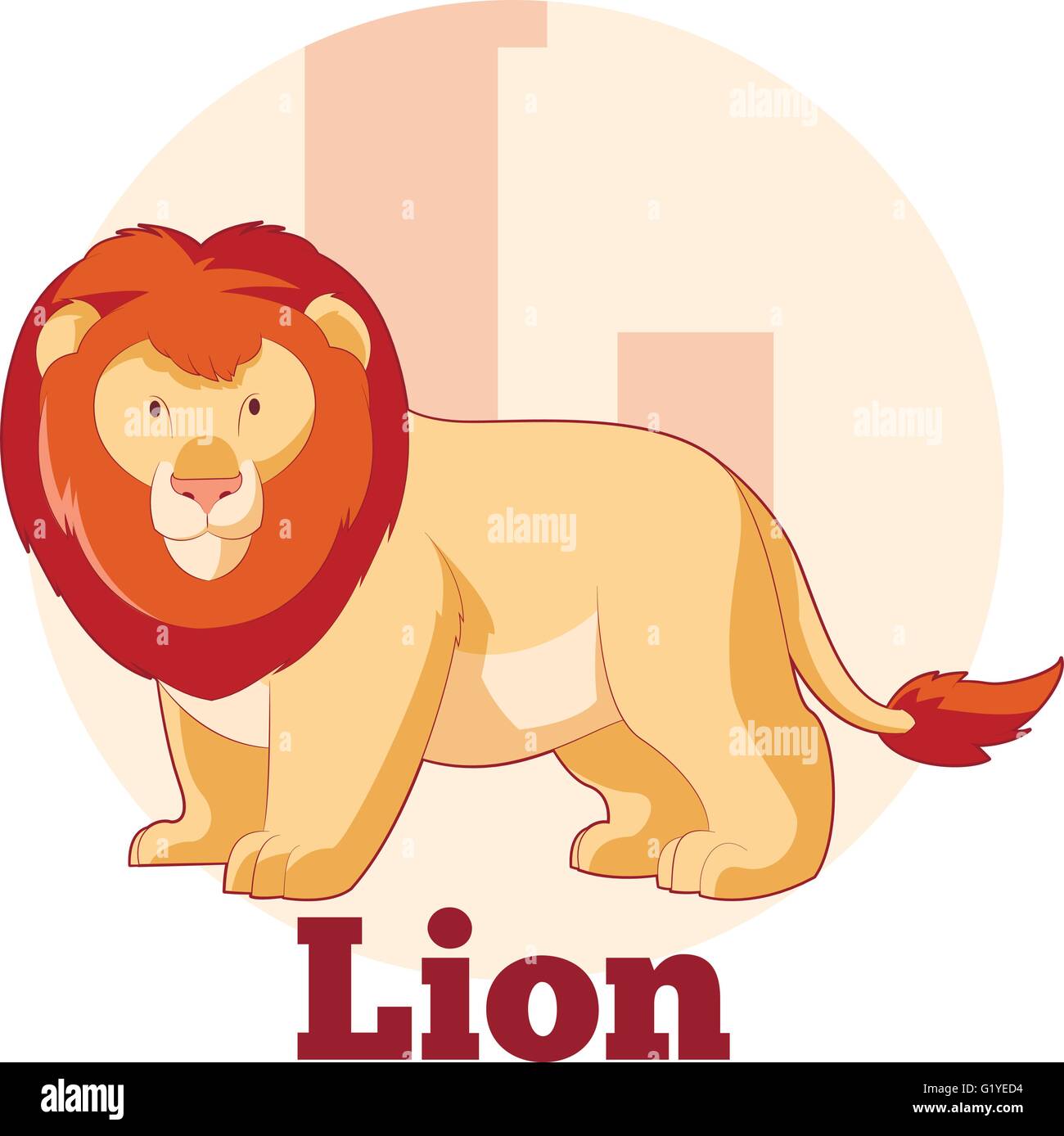 Lion animal alphabet hi-res stock photography and images - Alamy