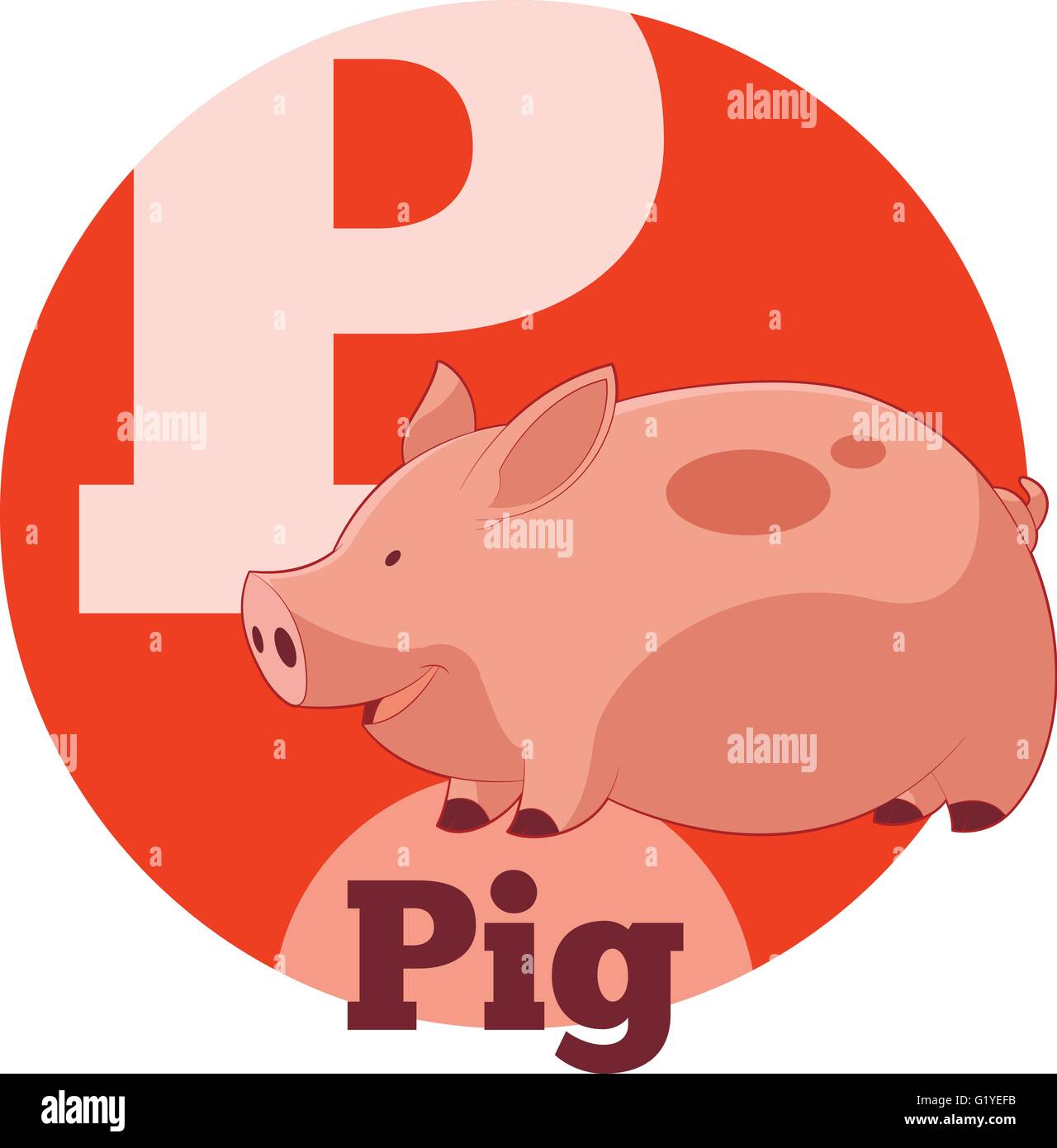 ABC Cartoon Pig Stock Vector Image & Art - Alamy