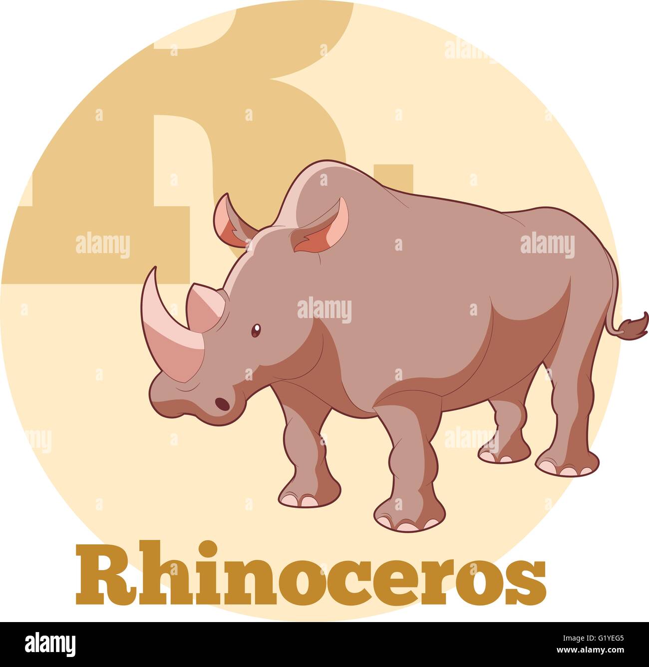 Rhino word Stock Vector Images - Alamy