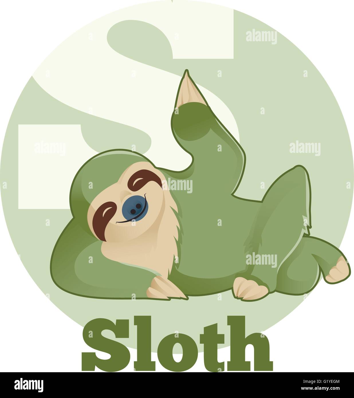 Cartoon sloth hi-res stock photography and images - Alamy