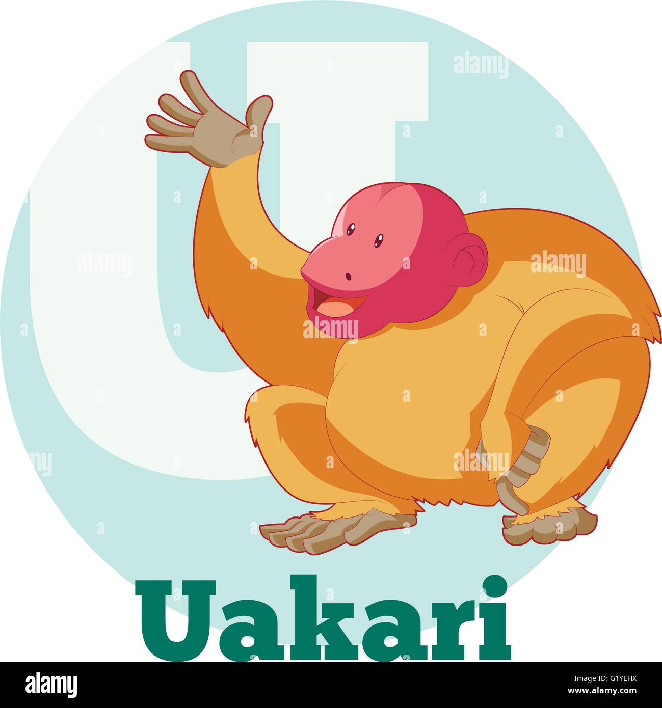 ABC Cartoon Uakari Stock Vector Image & Art - Alamy
