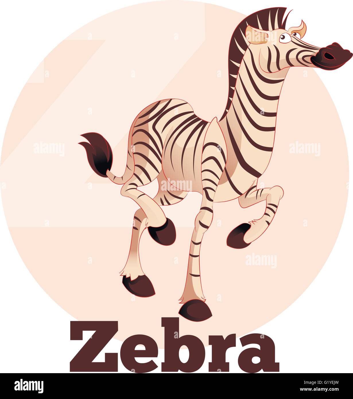 Zebra character alphabet letter Stock Vector Images - Alamy
