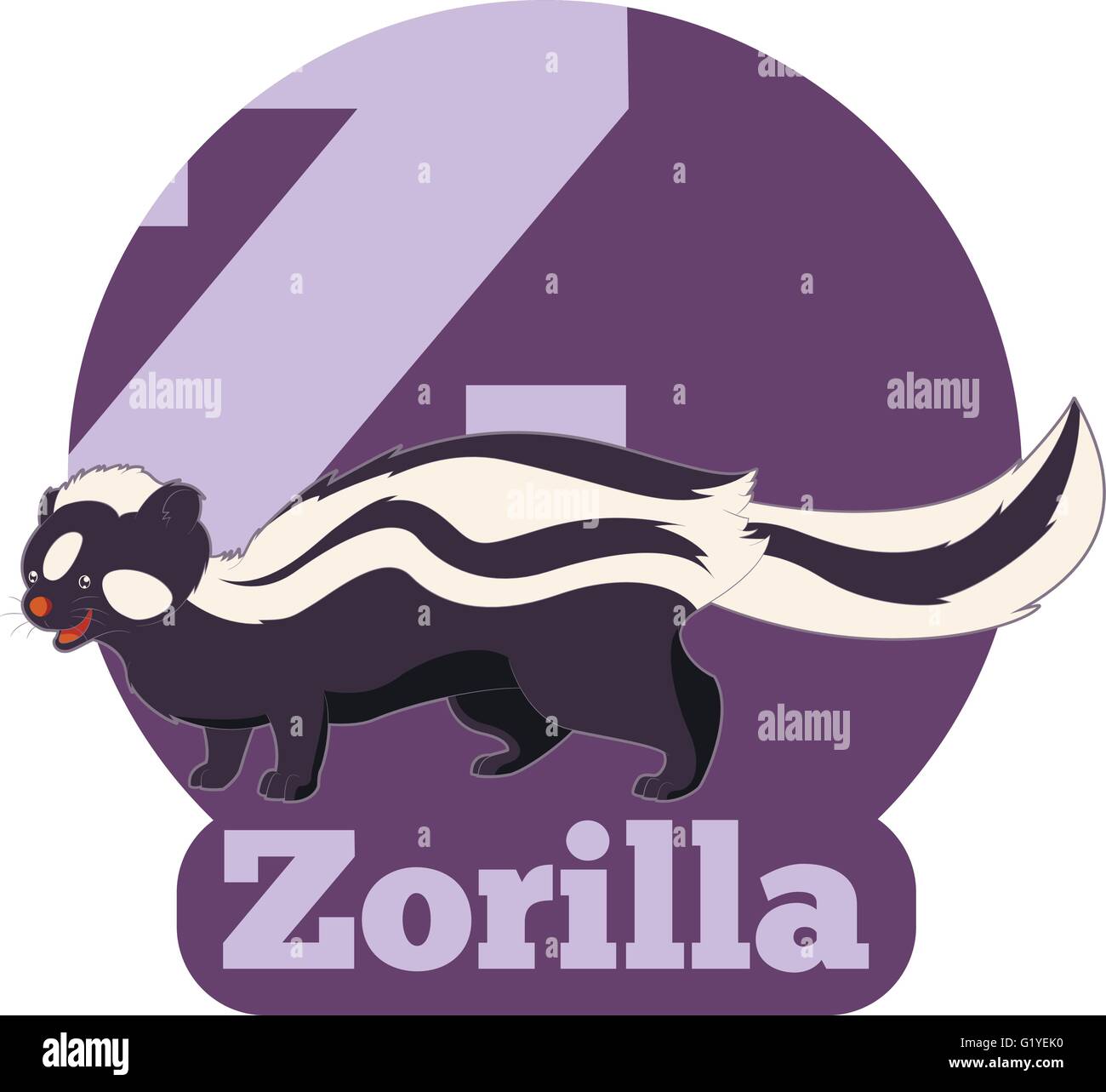 ABC Cartoon Zorilla Stock Vector Image & Art - Alamy