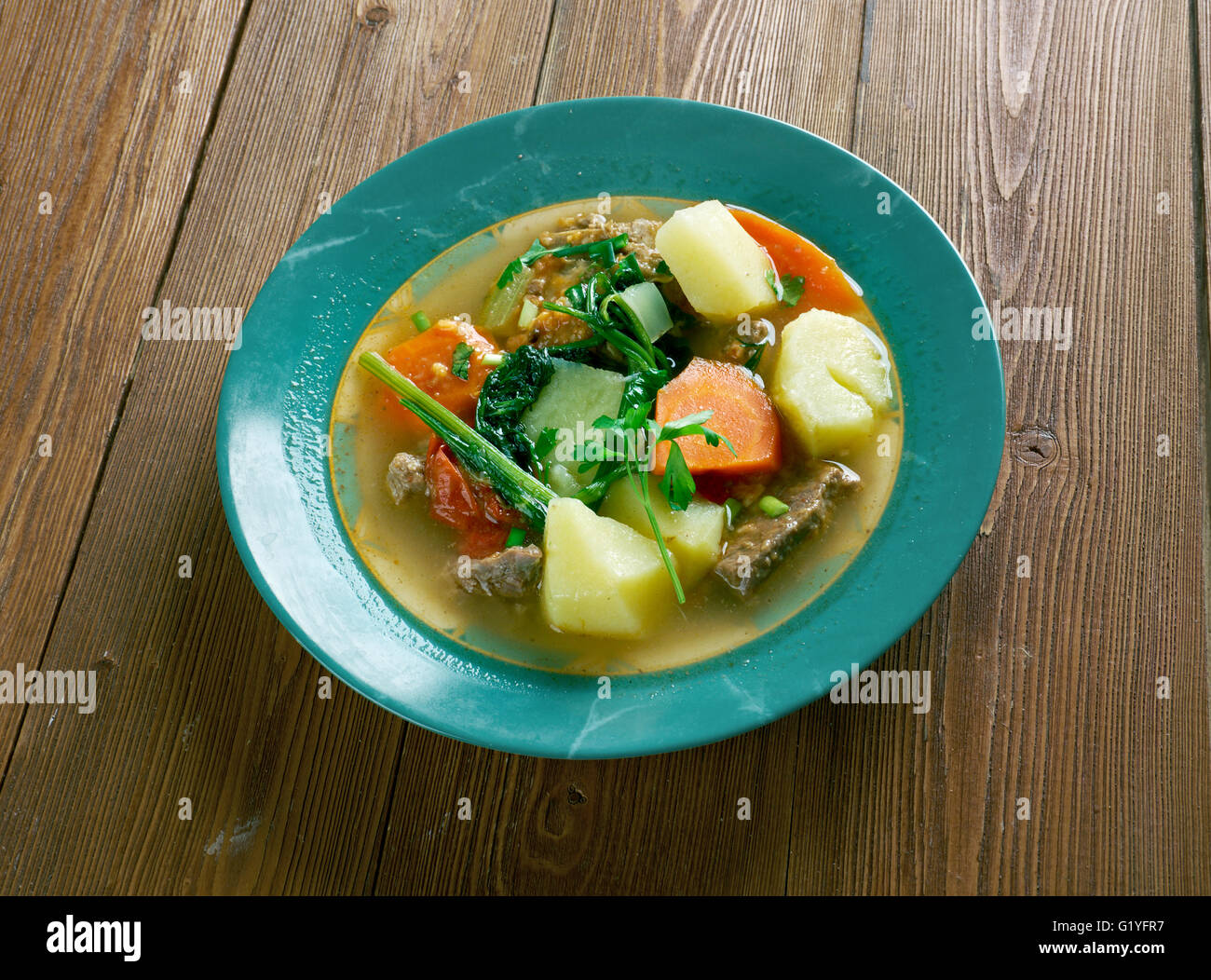 Cow Foot Soup popular and well loved dish in the Caribbean Stock Photo ...