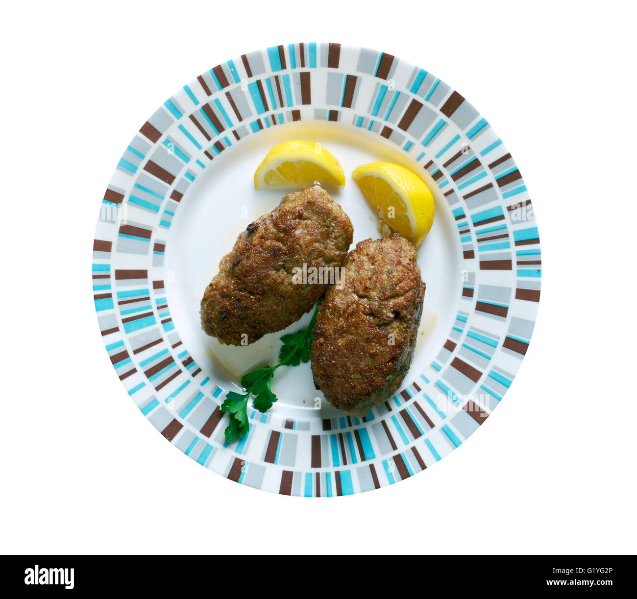 Sheftalia traditional Cypriot food Stock Photo - Alamy