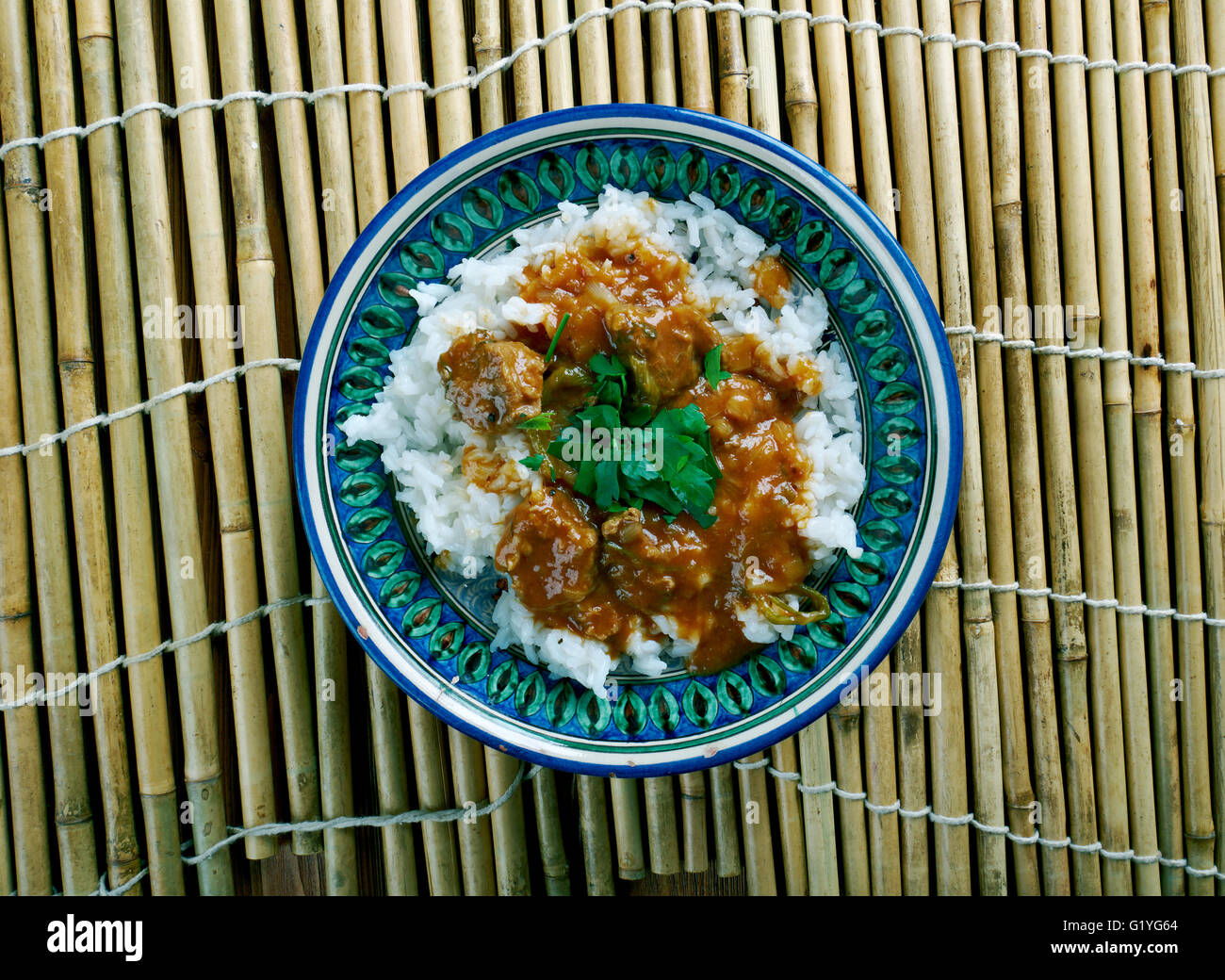 Kunna Gosht meat - Pakistani Cooking Mutton Stew Stock Photo - Alamy