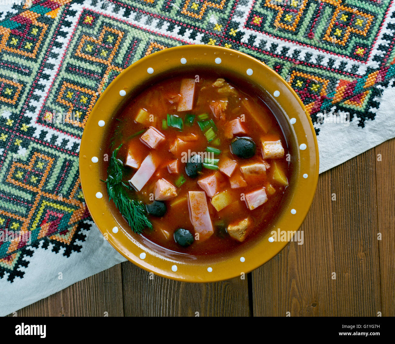 Solyanka Meat Soup Russian High Resolution Stock Photography and Images ...