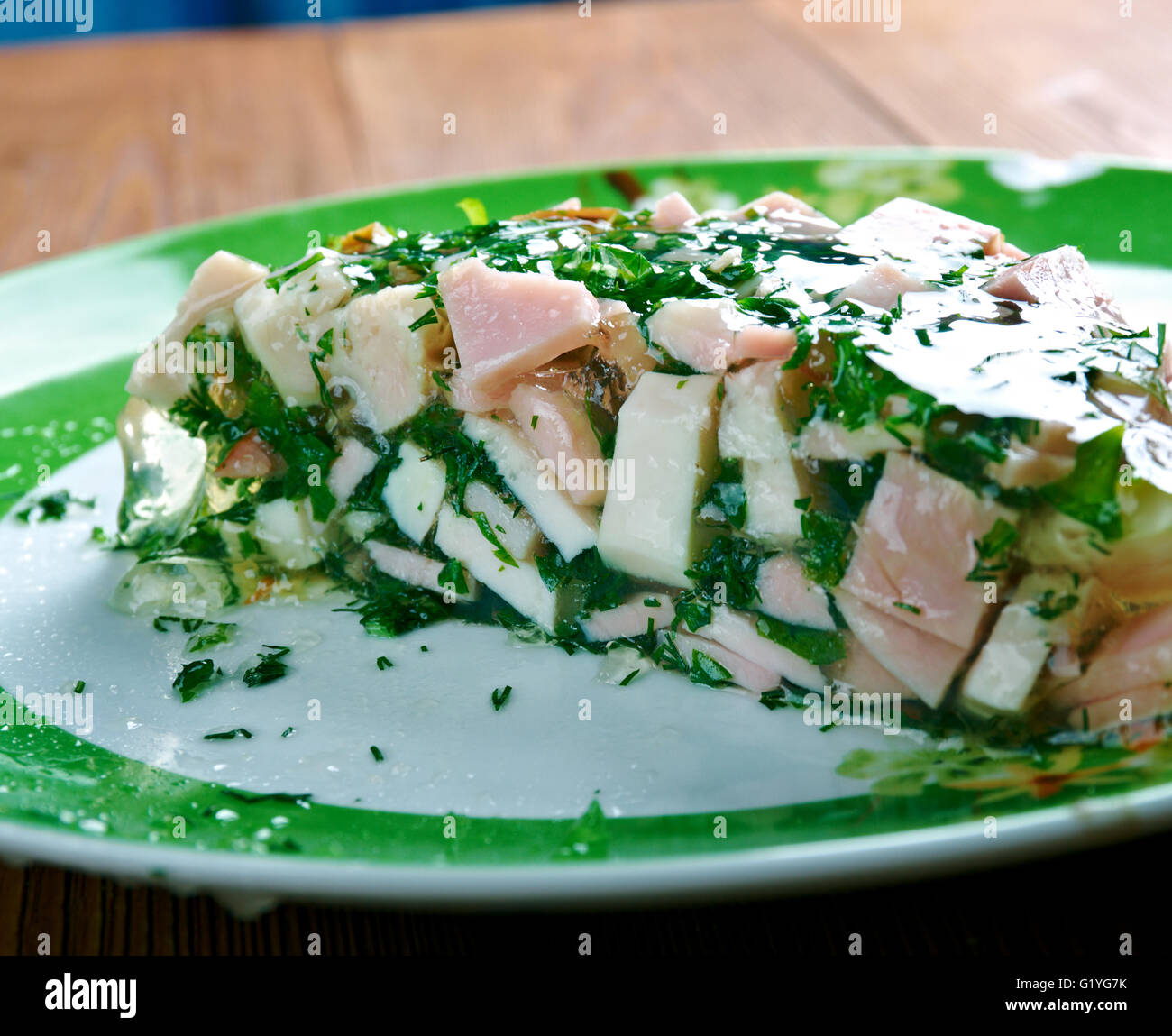 Jambon persille - traditional Easter dish in Burgundy Stock Photo - Alamy