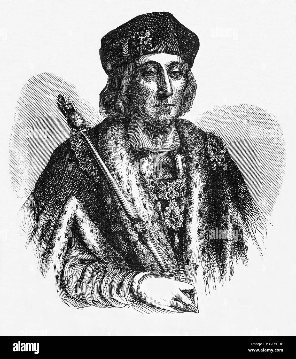 Henry tudor crown Black and White Stock Photos & Images - Alamy