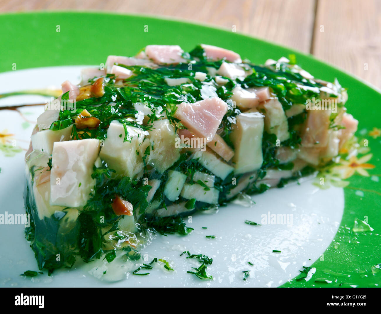 Jambon persille - traditional Easter dish in Burgundy Stock Photo - Alamy