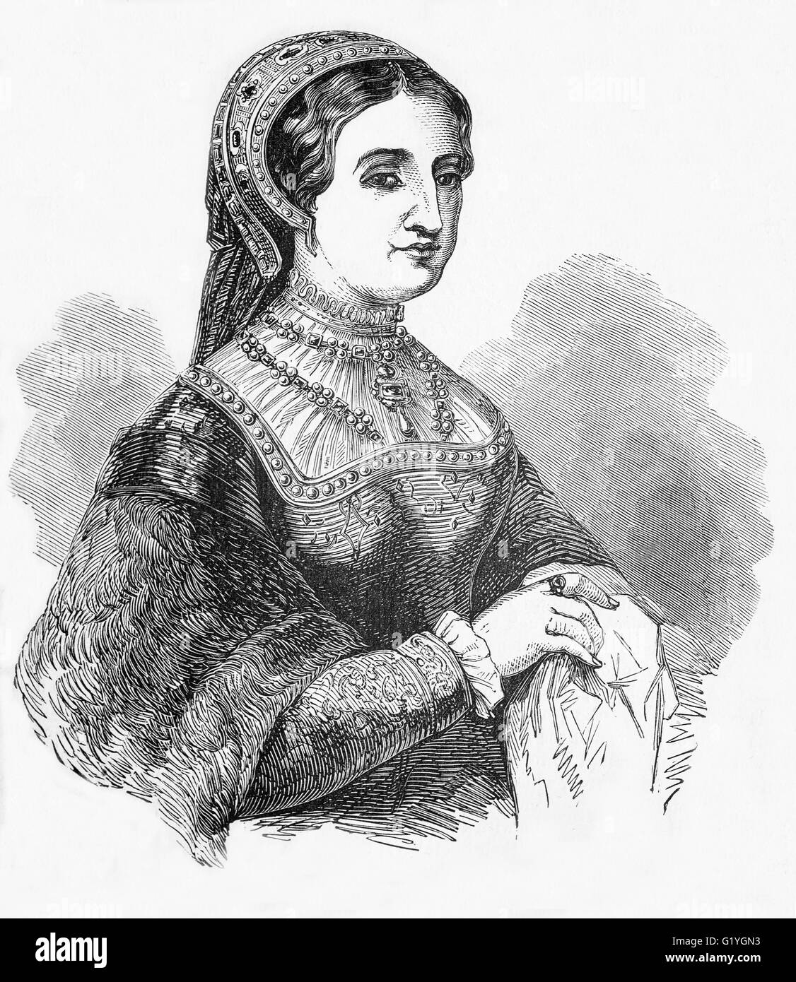 Catherine Howard was Queen of England from 1540 until 1541, as the ...