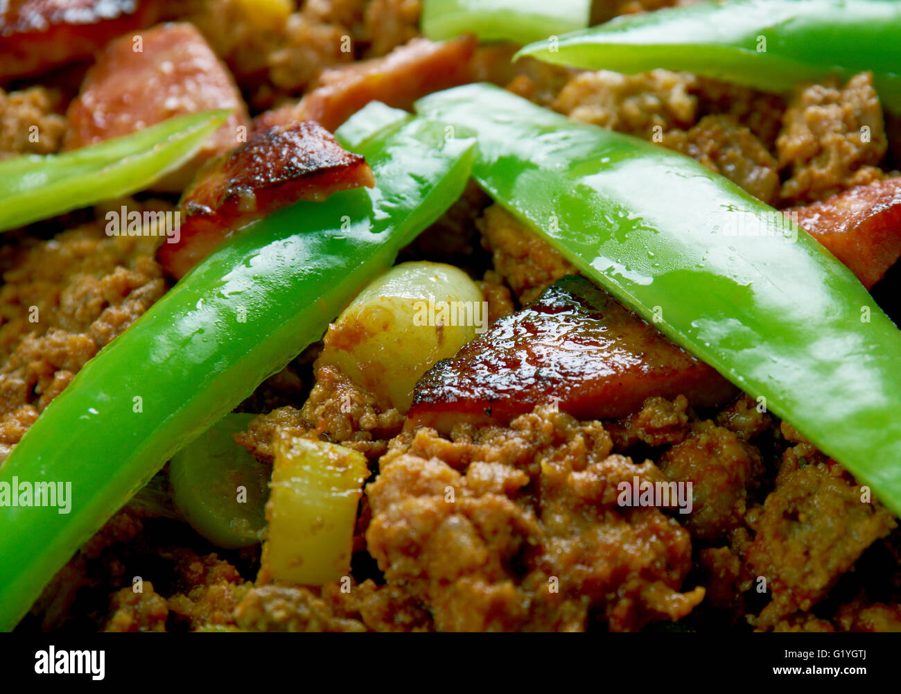 Mexican Discada - mixed meat dish popular in the northern Mexican ...
