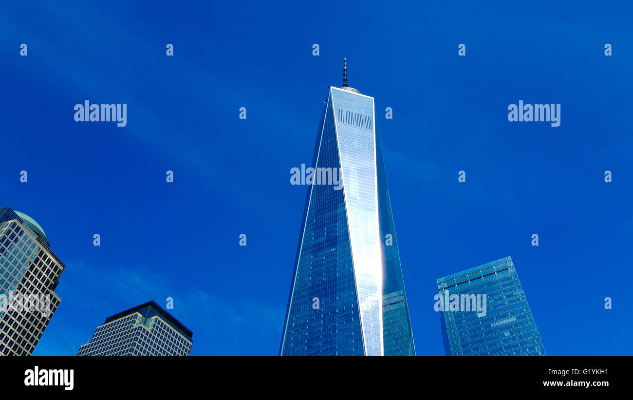 One World Trade Center - Freedom Tower, rises above lower Manhattan ...