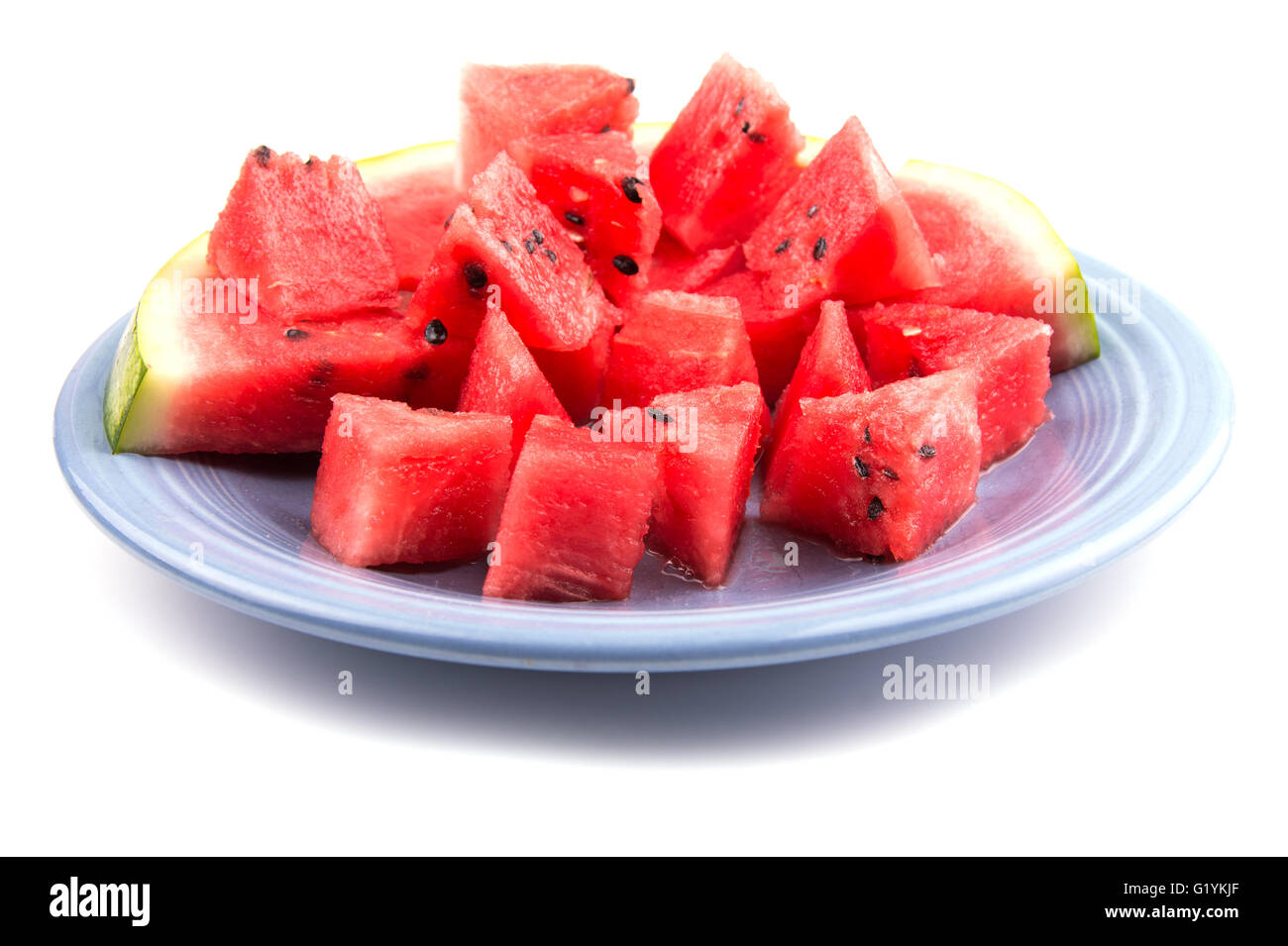 Blue plate sweet Cut Out Stock Images & Pictures - Alamy