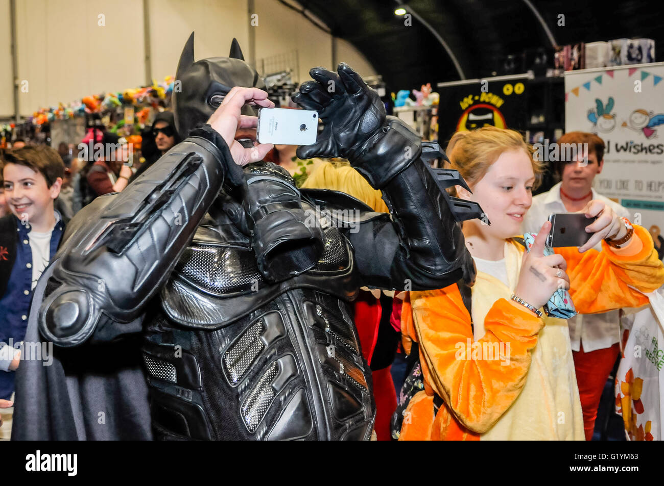 Batman with a mobile phone hi-res stock photography and images - Alamy
