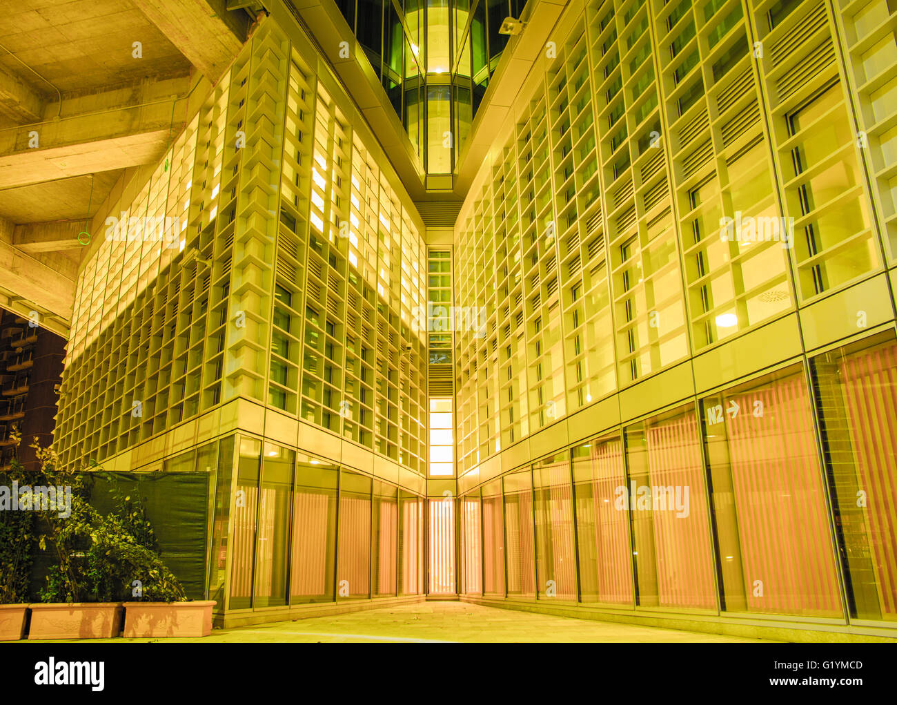 Bright architecture in Milan Stock Photo - Alamy