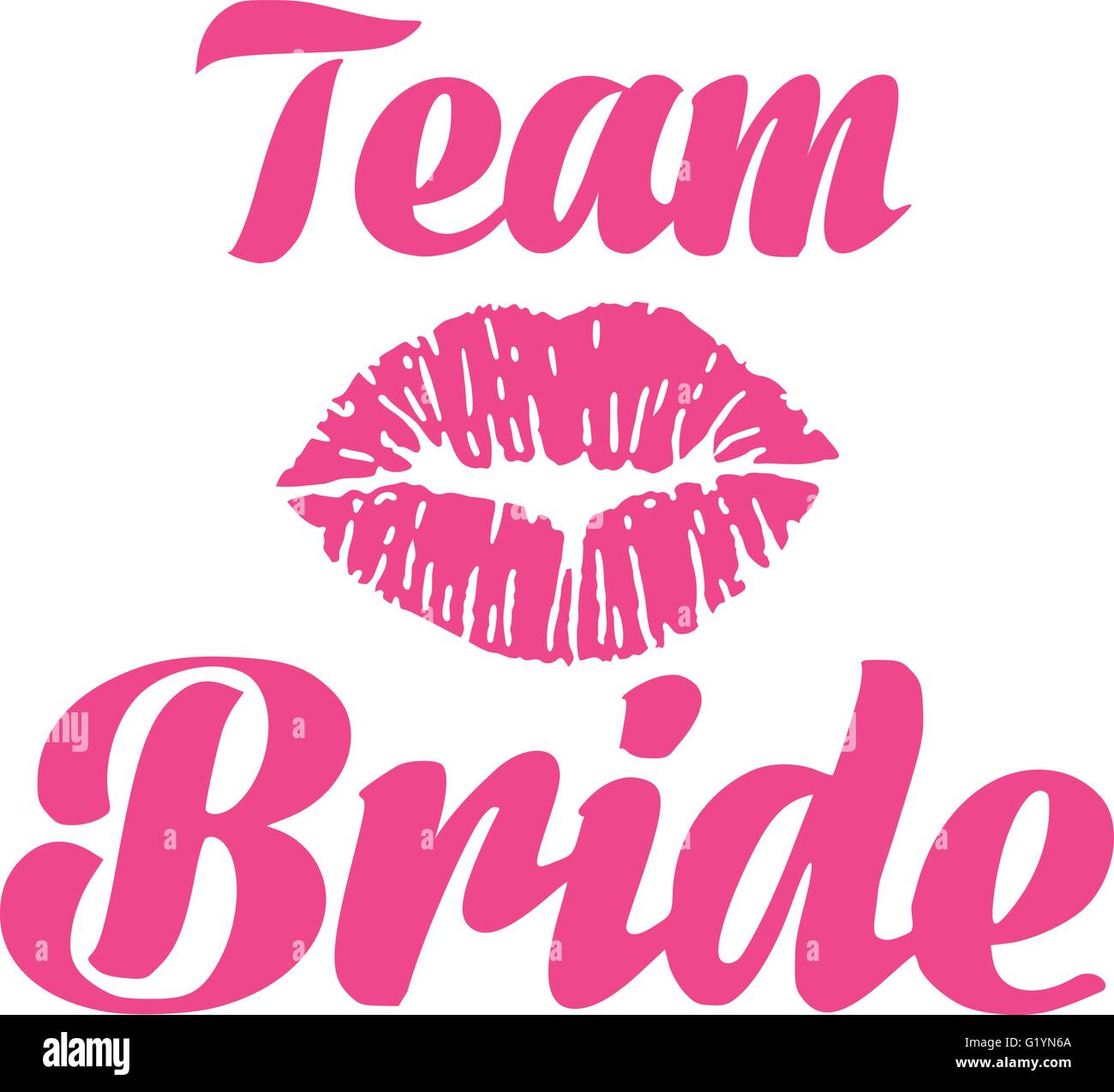Team bride with kiss Stock Vector Image & Art - Alamy