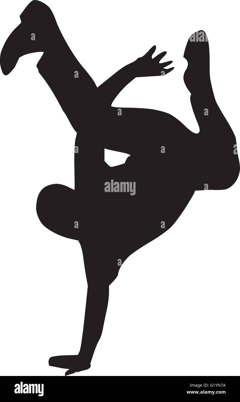 Break dancer vector vectors hi-res stock photography and images - Alamy