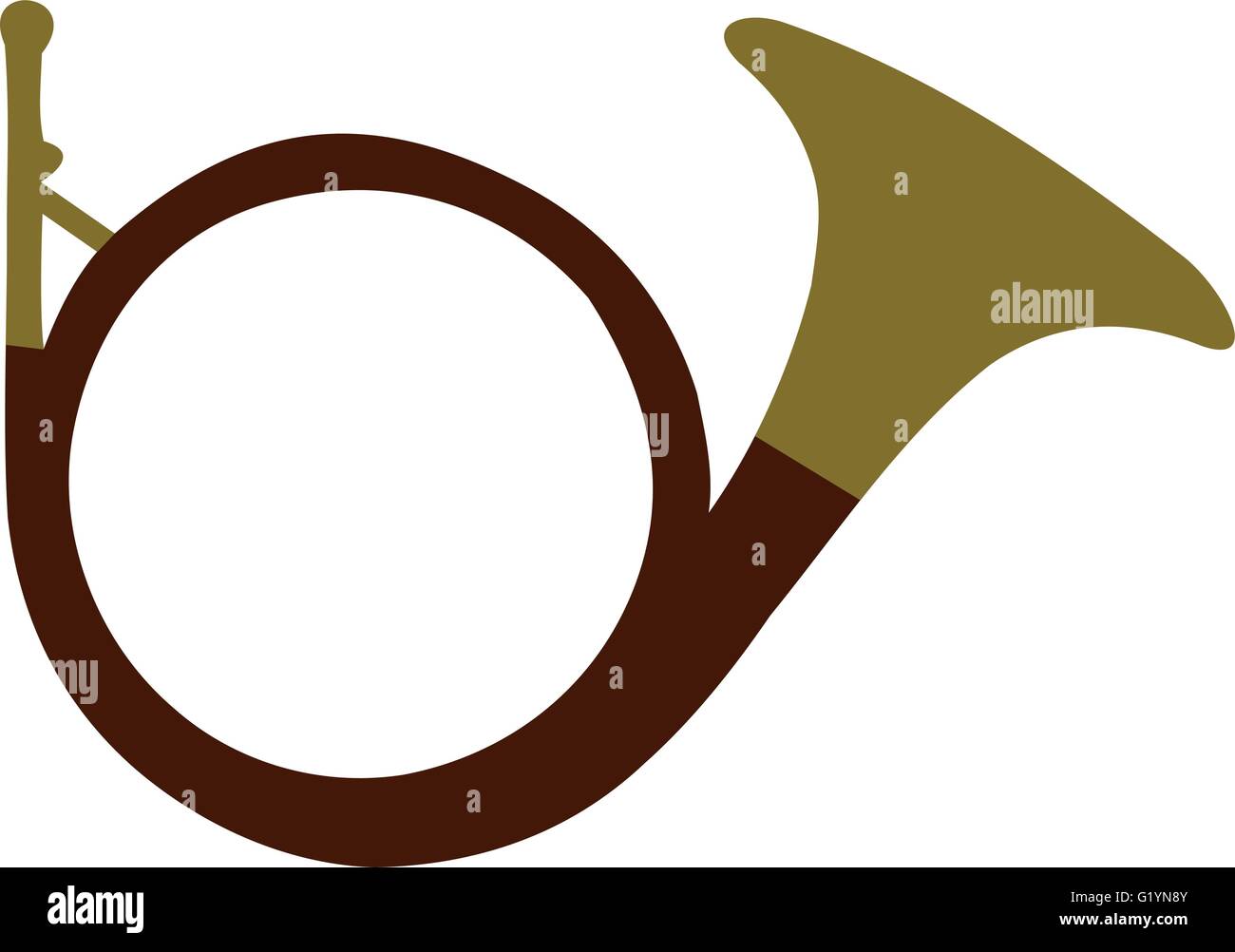 Horn instrument post Stock Vector Images - Alamy