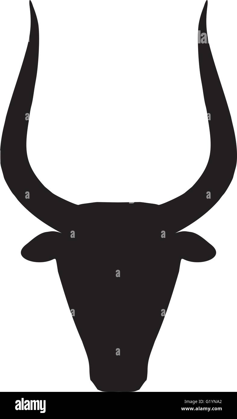 Bull Head Icon Stock Vector Image & Art - Alamy