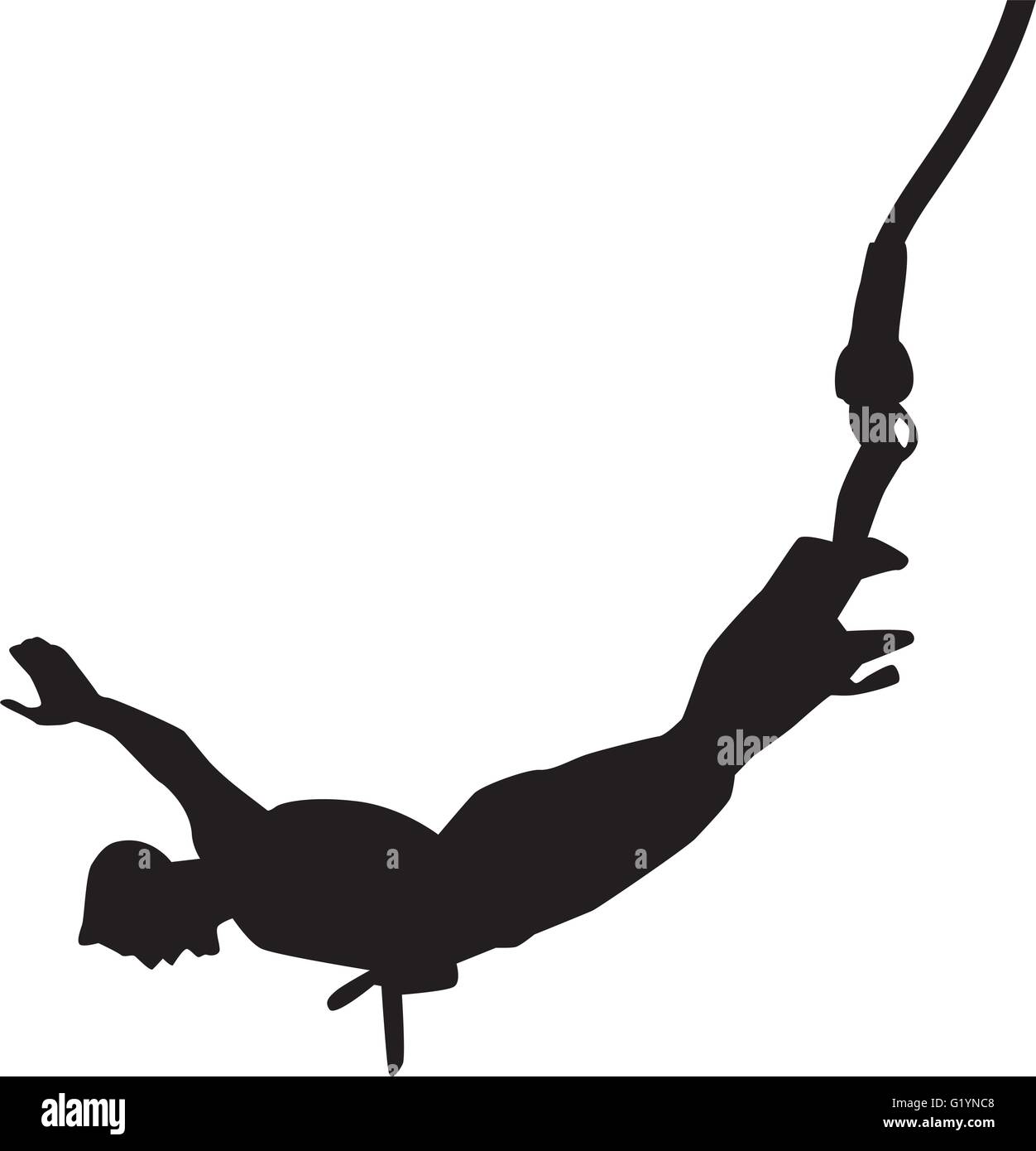 Bungee jumping man Stock Vector Image & Art - Alamy