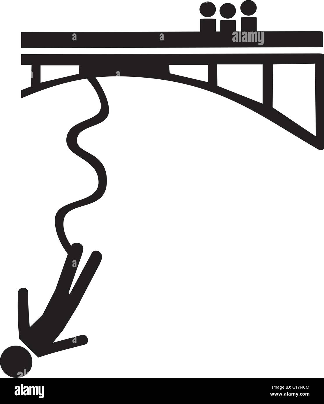 Bungee jump Stock Vector Images - Alamy